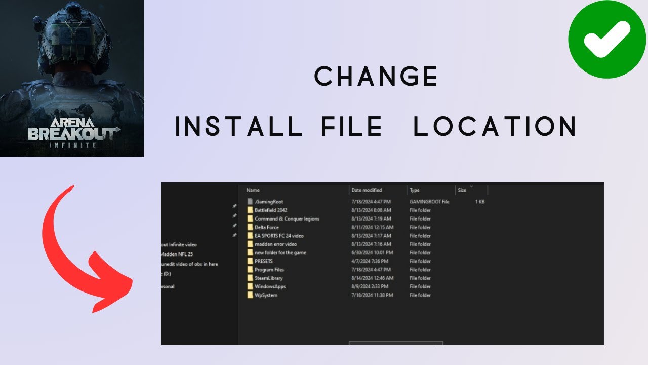 How to change Arena Breakout Infinite file Location - YouTube
