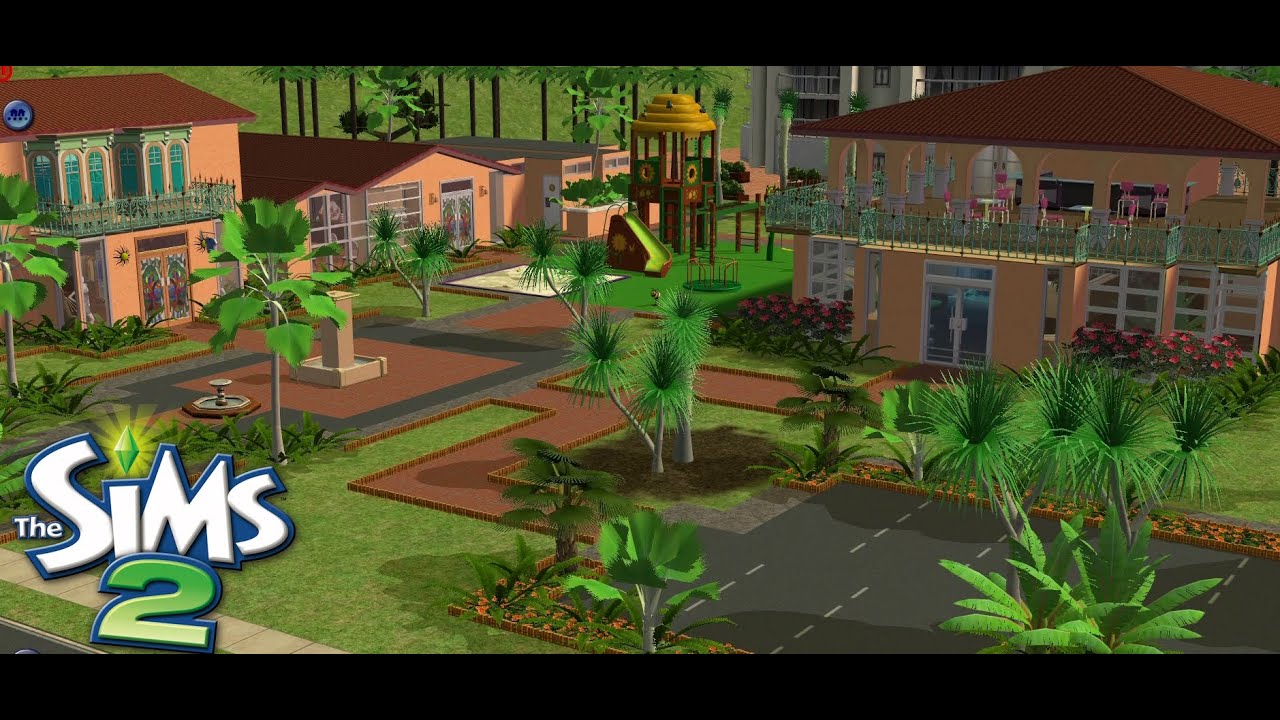 The Sims 2 Speed Build - Sun Resort Commons - YouTube
