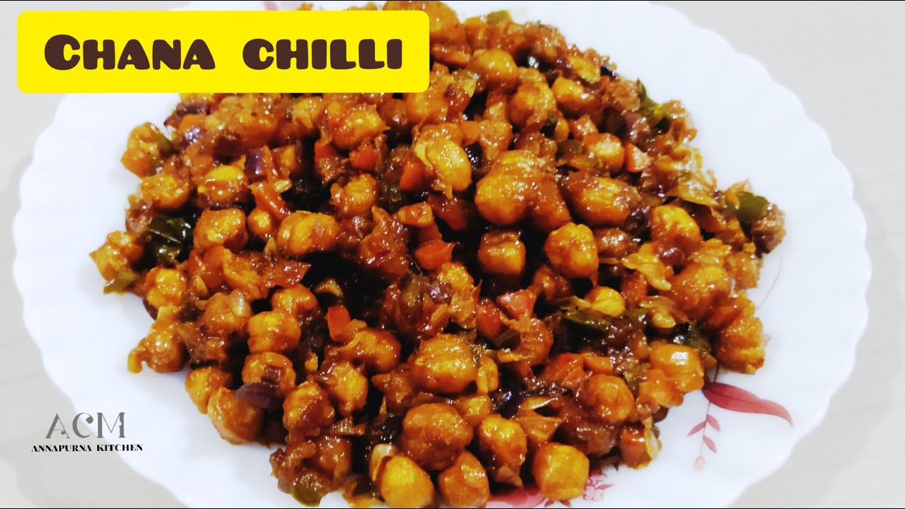 Crunchy Chana Chilli Recipe | क्रिस्पी चिल्ली चना रेसीपी | Restaurant ...