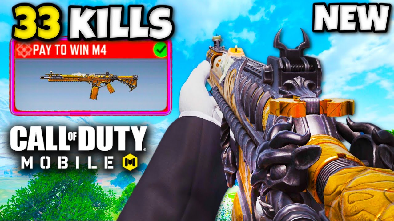33 KILLS with NEW PAY TO WIN M4 🤯 (COD MOBILE) - YouTube