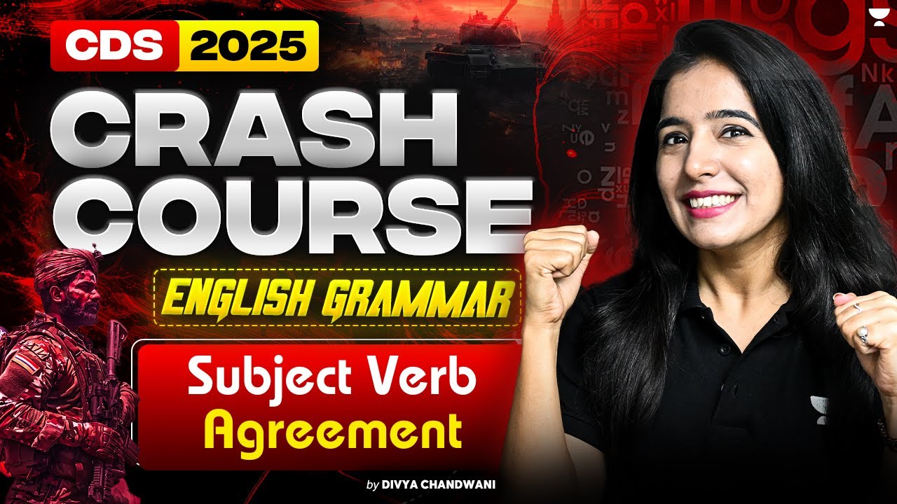 CDS 1 2025 | CDS Crash Course | CDS English | Subject Verb Agreement ...