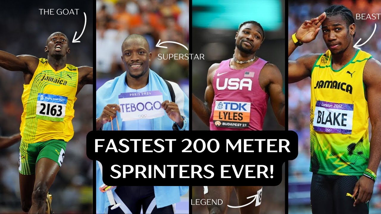 Top 10 Fastest 200m Sprinters Of All Time - YouTube