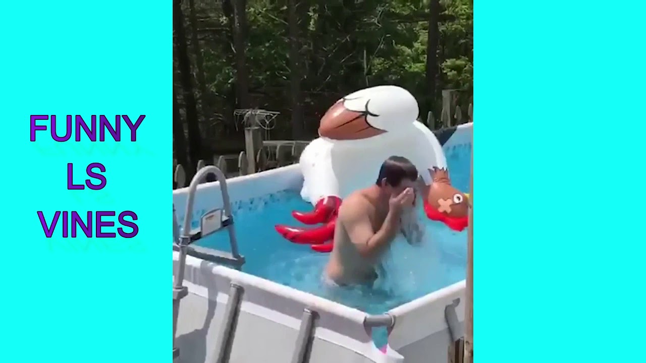 TRY NOT TO LAUGH - swimming pool fails | Funny Video | Funny Vines ...