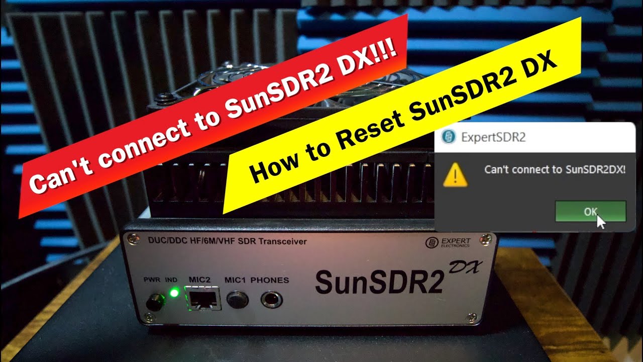 Can't Connect to SunSDR2 | How to Reset the SunSDR2 DX | Assigning an IP Address to SunSDR2 ...