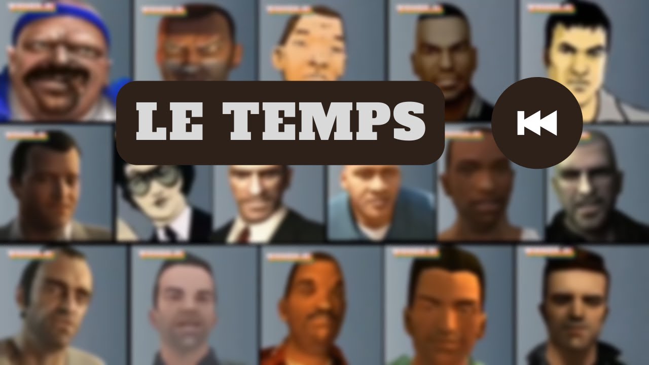 Every GTA Protagonist Singing Le Temps (REVERSE) - YouTube