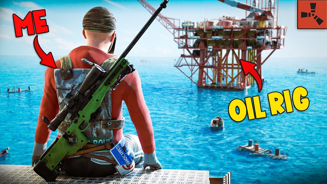 I Built the Greatest Solo Oil Rig Base in Rust (Movie) - YouTube