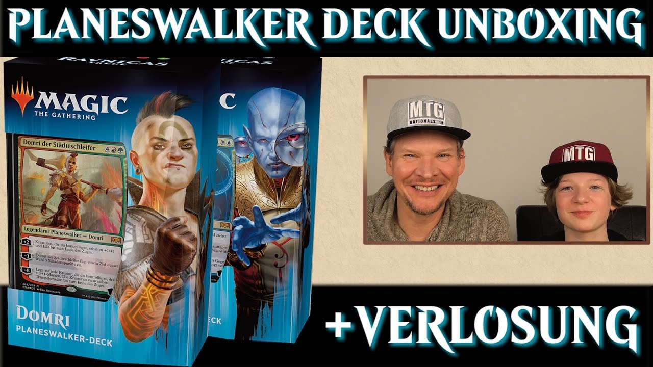 Unboxing Ravnicas Treue Planeswalker Deck Domri Magic the Gathering deutsch traderonlinevideo ...