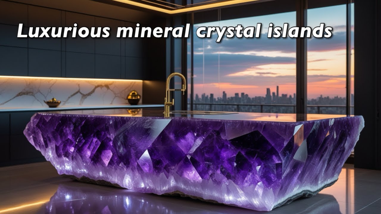 Luxurious mineral crystal islands - you will be amazed to see this ...