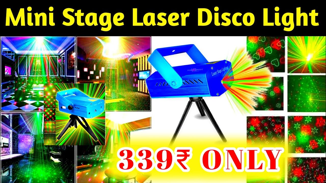 Mini Red & Green Laser Stage Projector Lightning || Mini Laser Stage ...