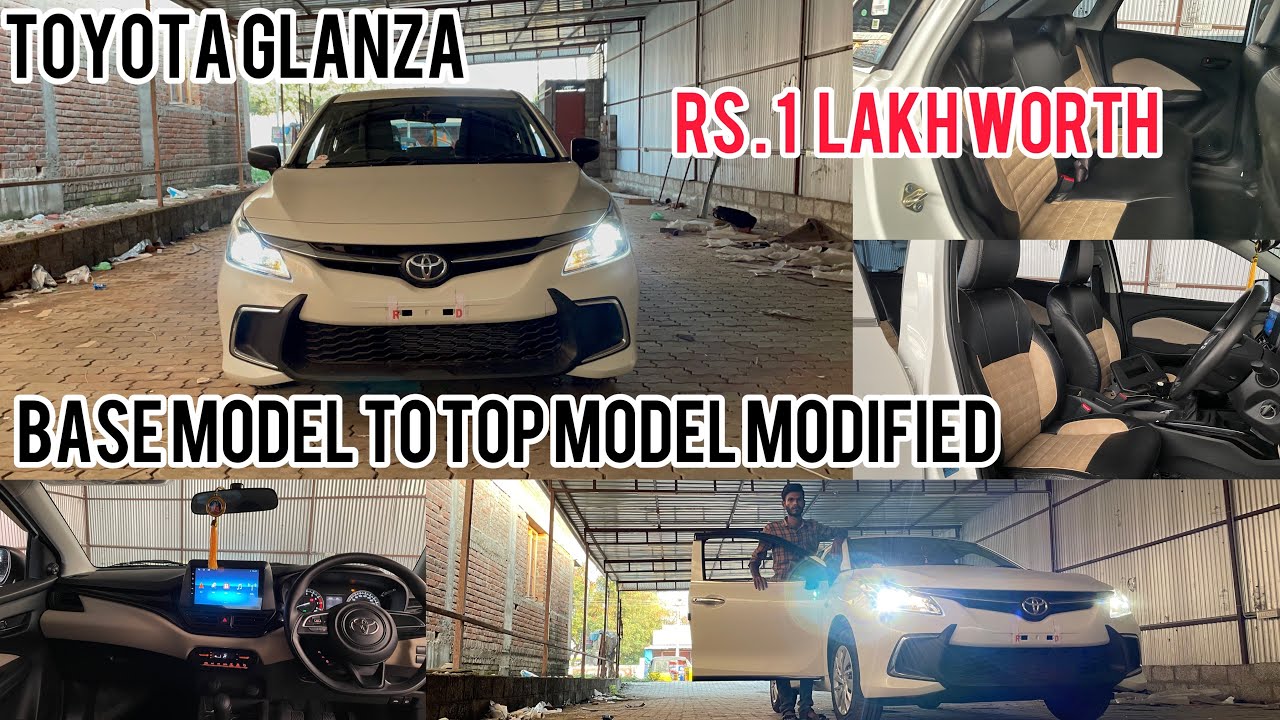 #Toyota Glanza Base Model To Top Model Modified | @automotivetamil ...