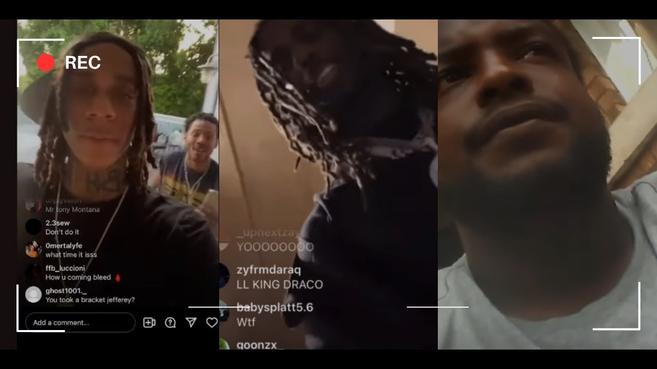 BloodHound Lil Jeff Brother Out Of Jail Sniffing C On Live And Acting ...