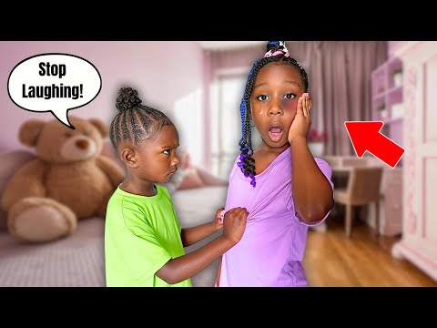 SISTER GIVES SIBLING A BLACK EYE
