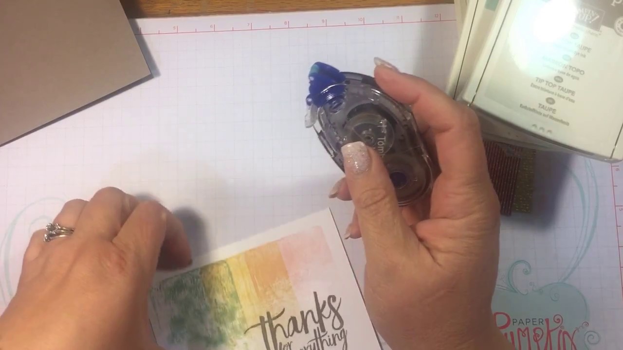 Super Fast Thank you Card - Stampin' Up! - YouTube