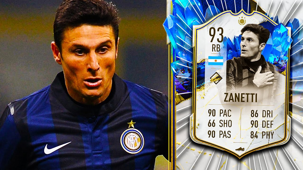 93 TOTY ICON ZANETTI PLAYER REVIEW - FIFA 23 - YouTube
