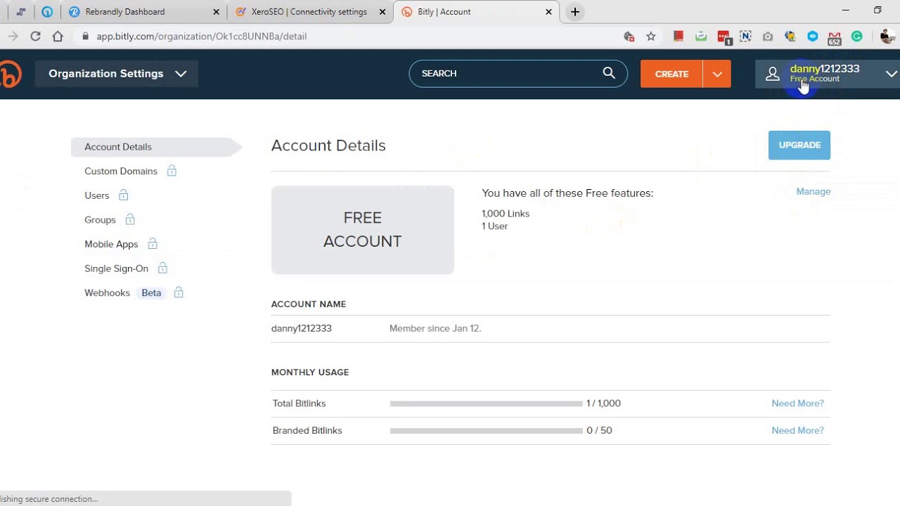 How to get Bitly API key for XeroSEO - YouTube