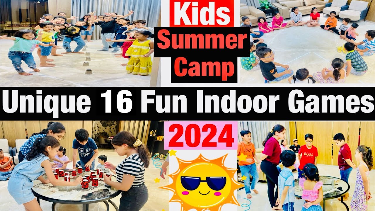 Group games|New fun games for party|Summer camp kids indoor games|kitty ...