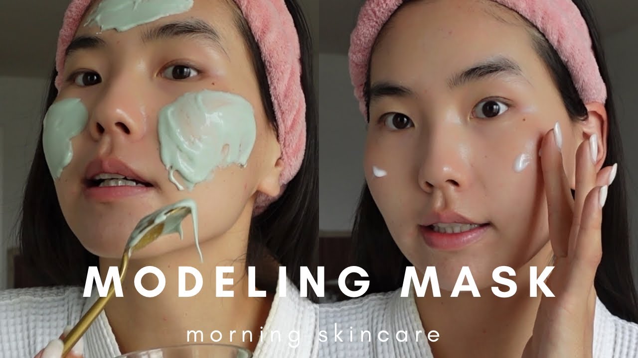 MODELING / RUBBER mask - Morning skincare ☀️ - YouTube