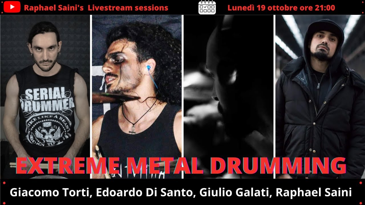 "Extreme Metal Drumming" - Rs Livestream - YouTube