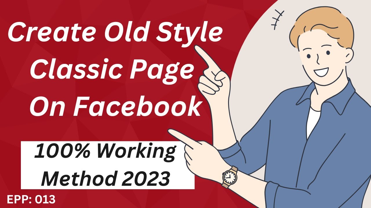 How to create old style classic page on Facebook | Classic Page on ...