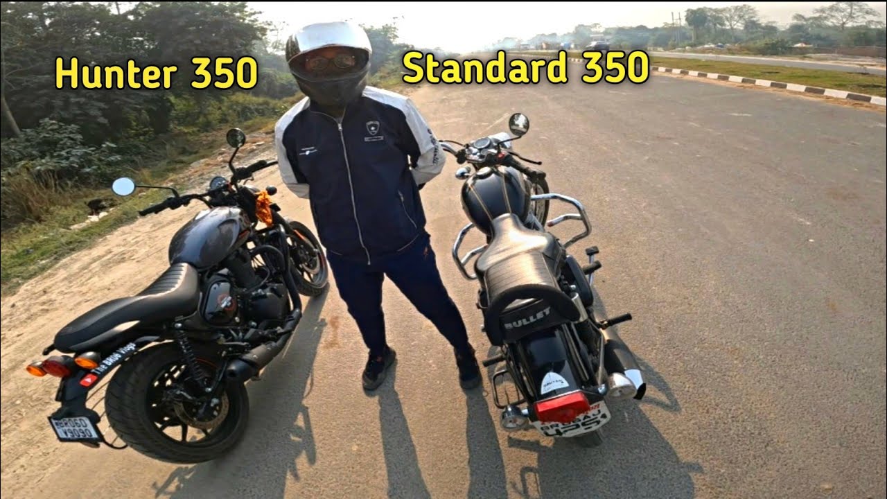 Standard 350 🦍 vs Hunter 350 🚀 Drag Race | The BR06 Vlogs - YouTube