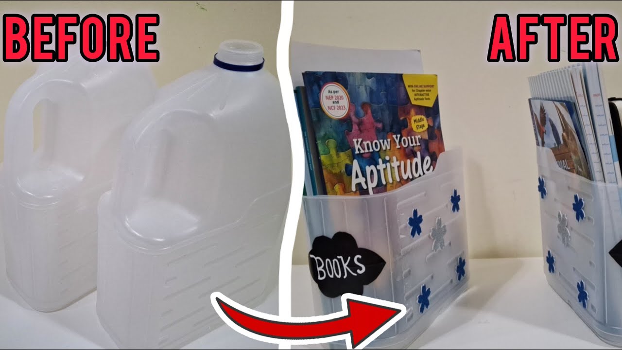Easy DIY Book Organizers from Recycled Plastic Bottles! | Book ...