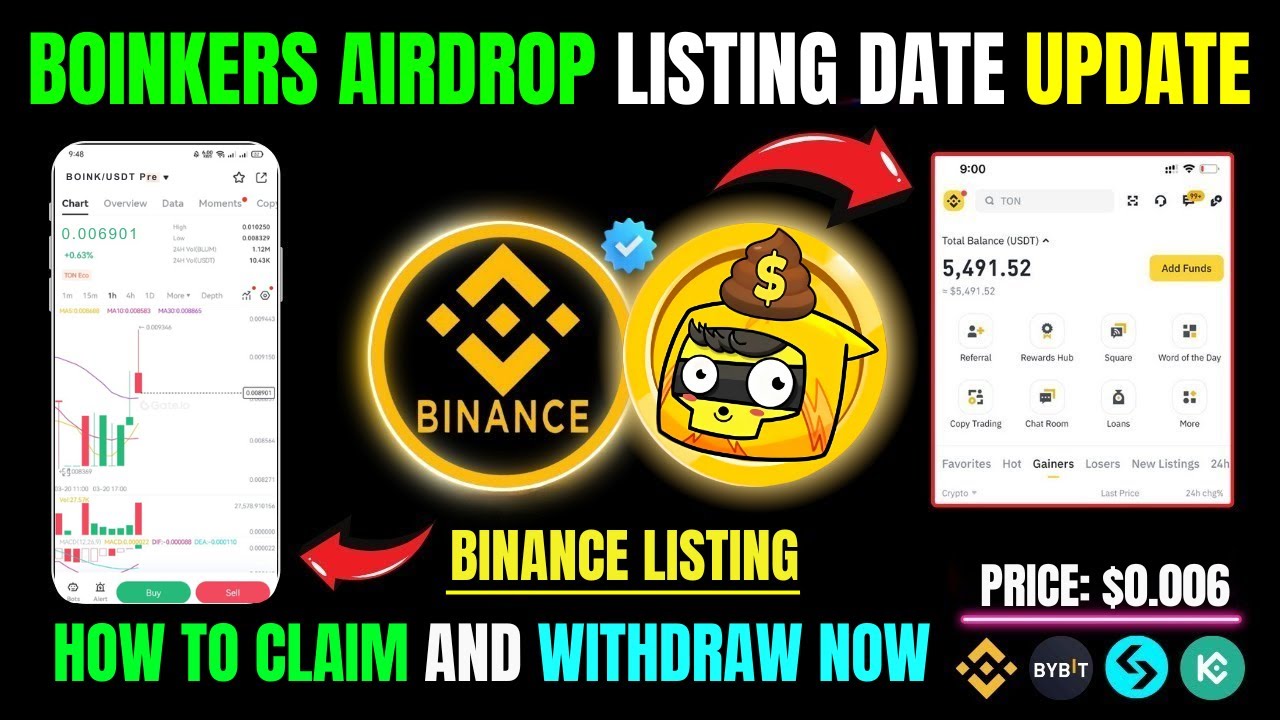 Boinkers Airdrop Listing Date Update | How to Claim and Withdraw! - YouTube