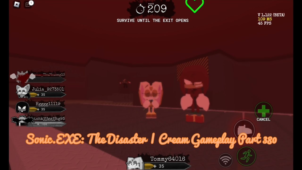 Sonic.EXE: The Disaster | Cream Gameplay Part 380 - YouTube