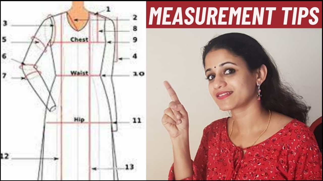Churidar Top Body Measurement | Kurti | Body measurement tips ചുരിദാ ...