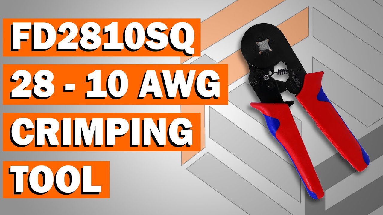Part #: FD2810SQ Self-adjusting Ratchet Crimping Tool for Wire Ferrules ...