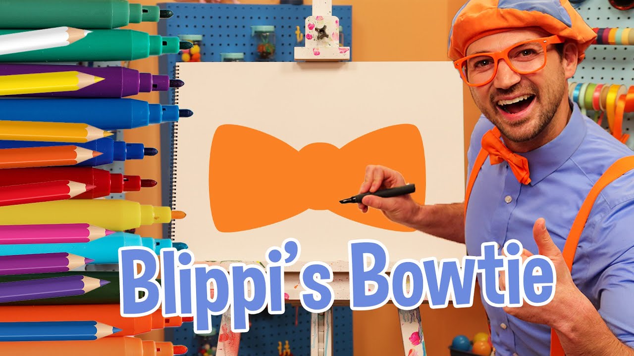 How To Draw Blippi's Bowtie | Draw with Blippi | Arts and Crafts For ...