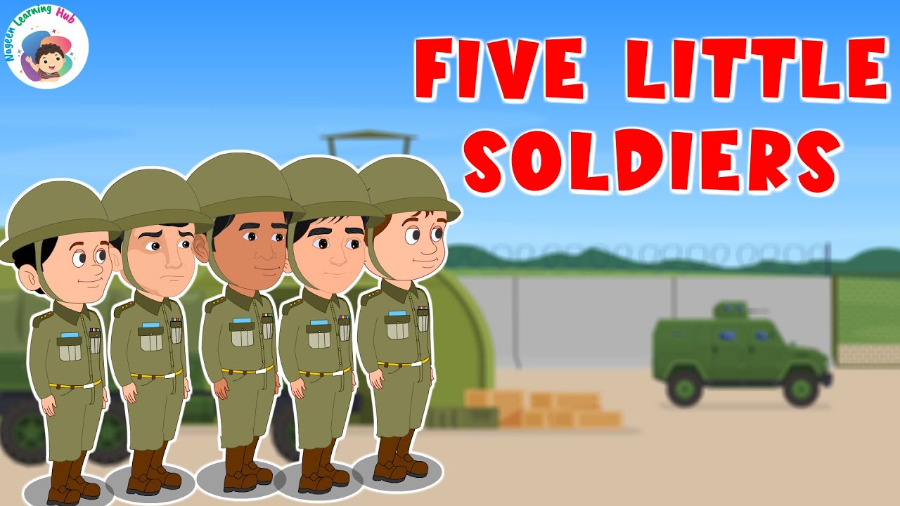 Five little soldiers - English Poem For Kids | Nursery Rhymes|| Nageen ...