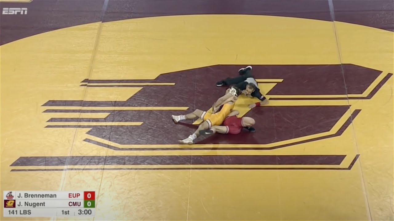 141lbs Jimmy Nugent (Central Michigan) vs Jacob Brenneman (Edinboro ...