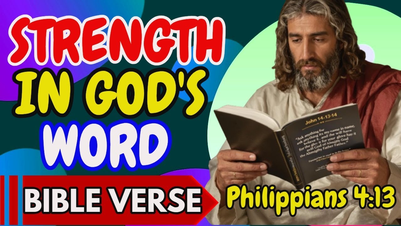 🔴Bible Quote for Today: Strength in God’s Word - Philippians 4:13 ...