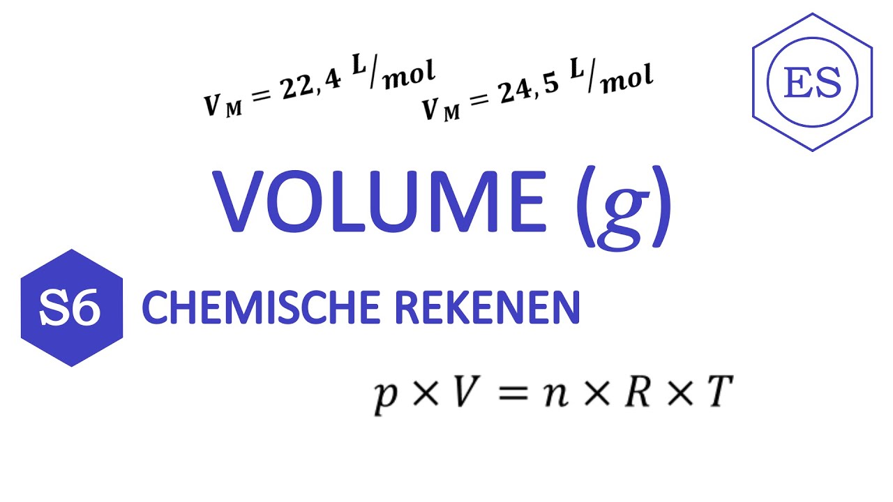 S6 chemisch rekenen - Volume (g) - YouTube
