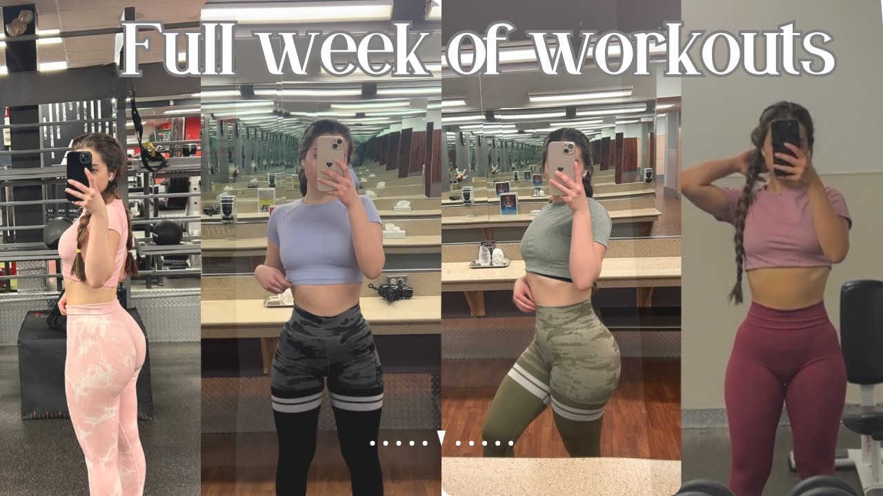 Week of workouts | thick girl workout routine | full and detailed ...