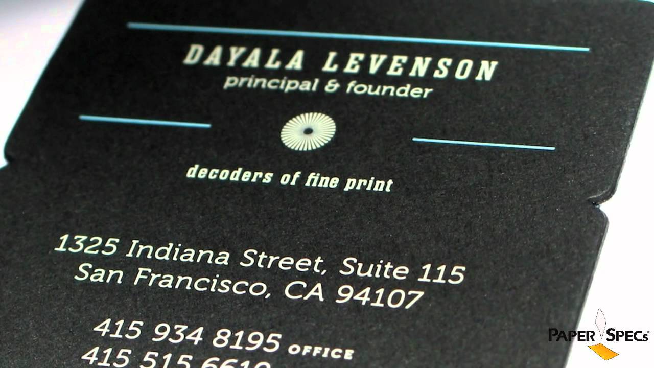 Paper Inspiration #62: Aslan Graphics Business Cards - YouTube