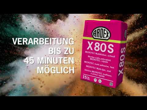 ARDEX X 80 und X 80 S MICROTEC Multikleber - YouTube