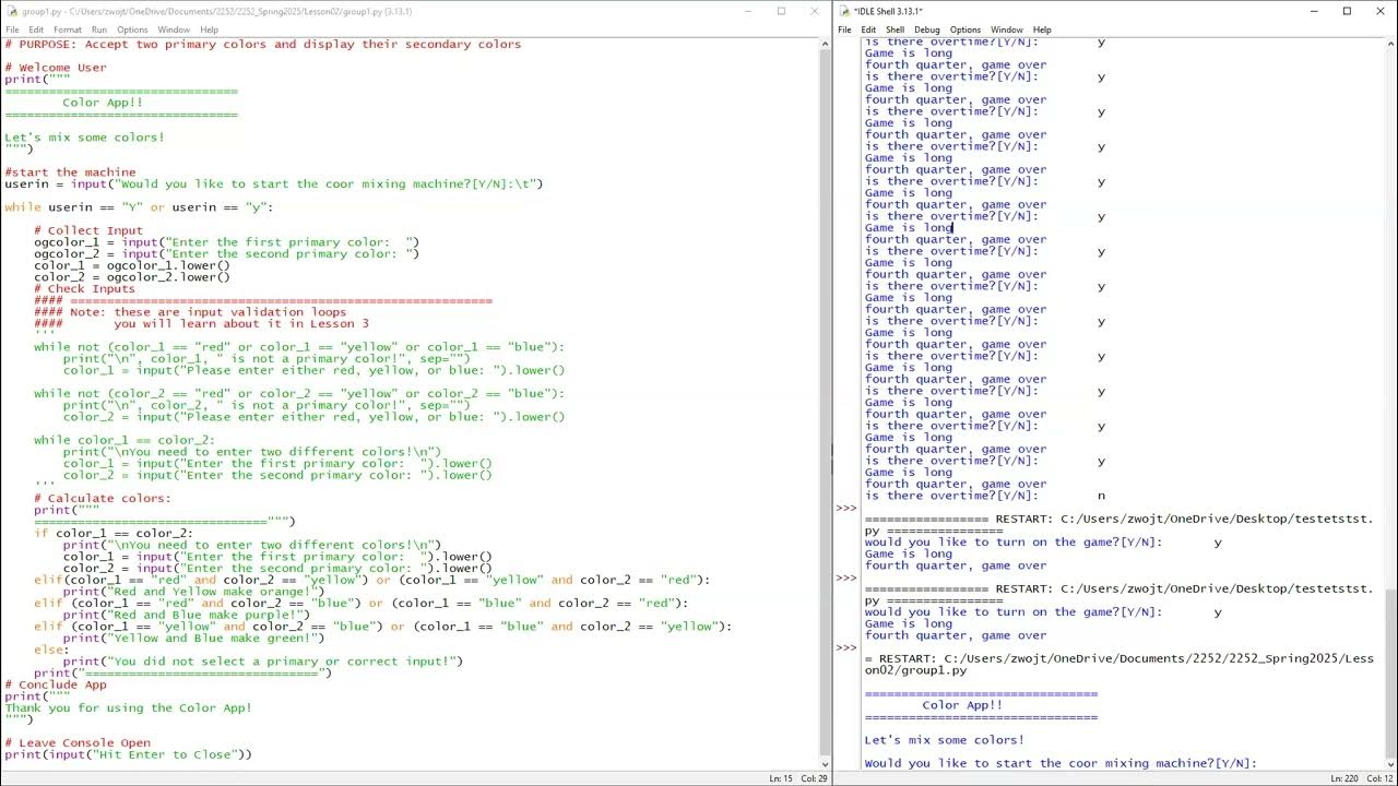 CSCC 2252 Python SP2025 Lesson02V02 - YouTube