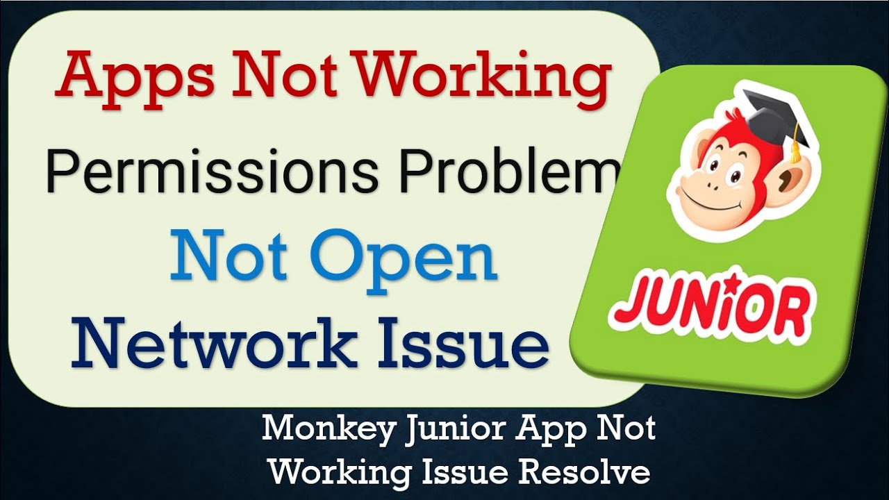 How To Fix Monkey Junior App not working | Not Open | Space Issue ...