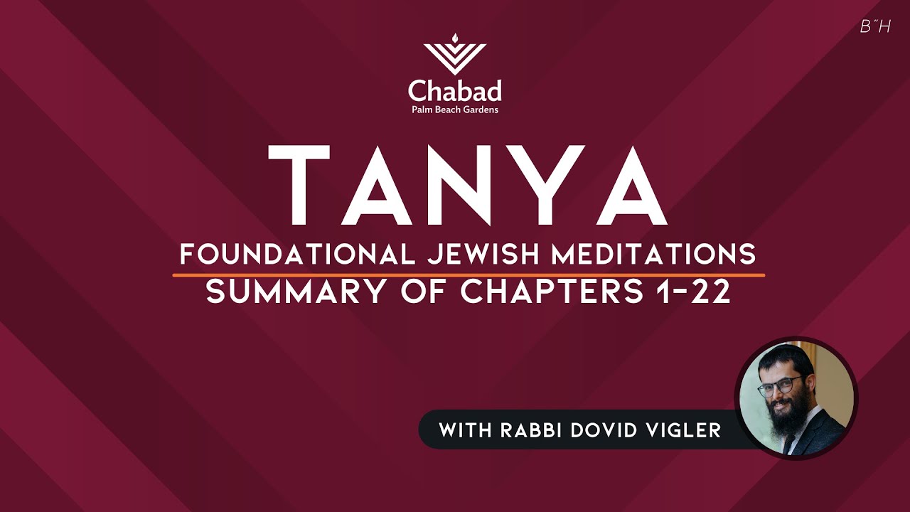 36. Tanya, Chapter 1-22: Summary - Chabad Chassidic Philosophy - YouTube