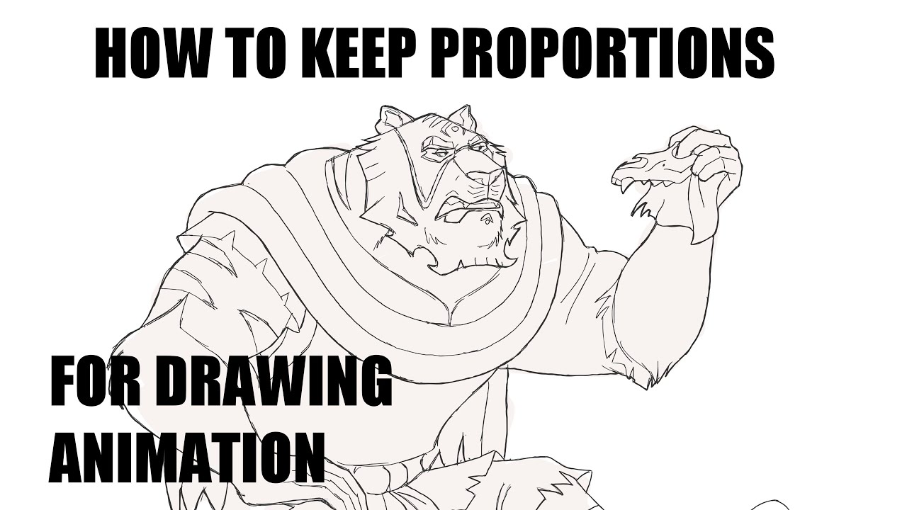 How to Keep Proportions For Drawing Animation - YouTube