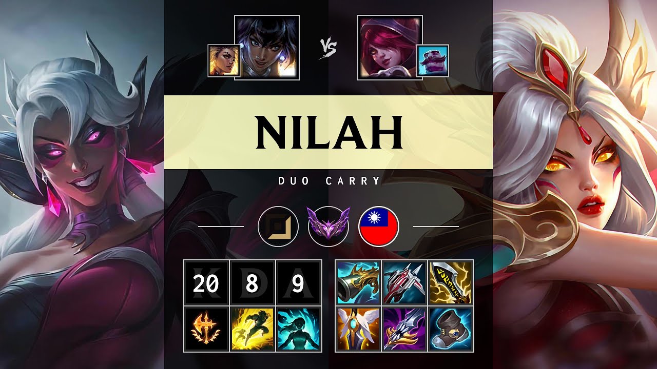 Nilah ADC vs Xayah: Quadra Kill, Legendary - TW Master Patch 14.21 ...