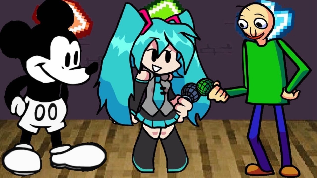 FNF Character Test | Gameplay VS Playground | Mickey Mouse fnf | Miku ...
