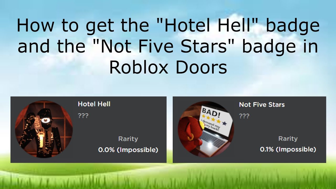 How to get the "Hotel Hell" badge and the "Not Five Stars" badge in ...