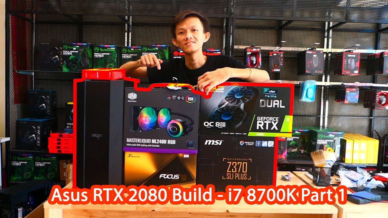Asus RTX 2080 Build - i7 8700K Part 1 - YouTube