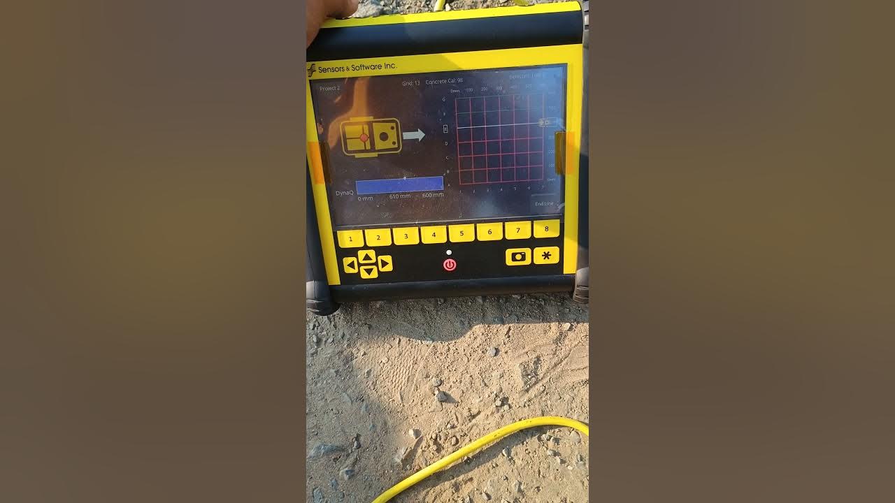 How to work a small (GPR) Ground Penetrating Radar show on display, # ...