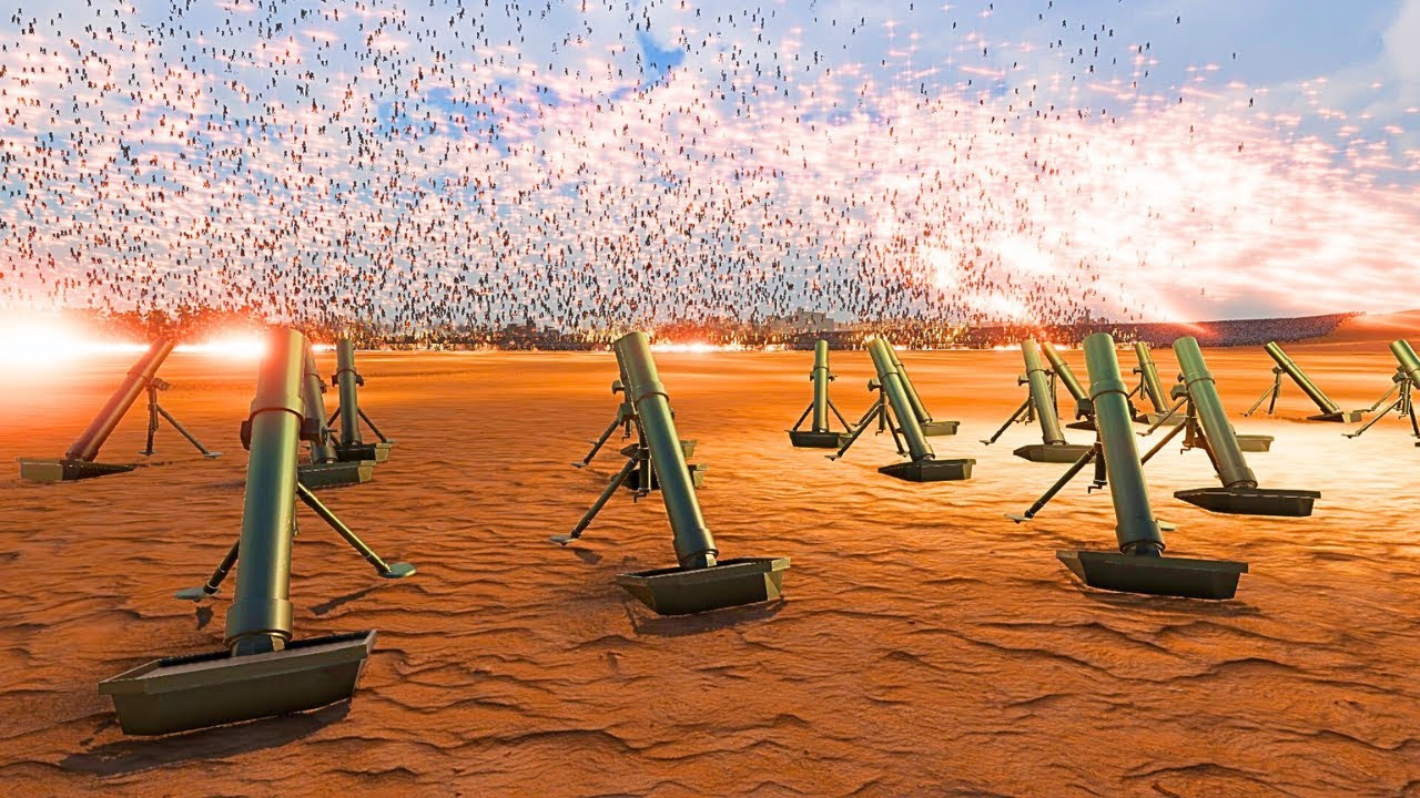 100 MORTARS vs 2,000,000 BEASTMEN & ZOMBIES | Ultimate Epic Battle ...