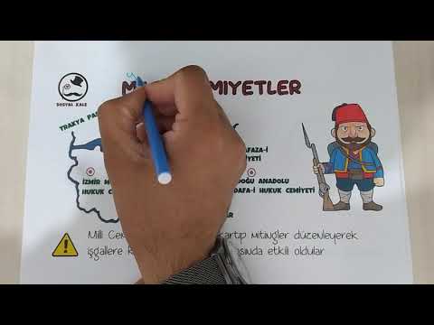 LGS İNKILAP 2021-Paris Barış Konferansı, Cemiyetler ve Kuvai Milliye