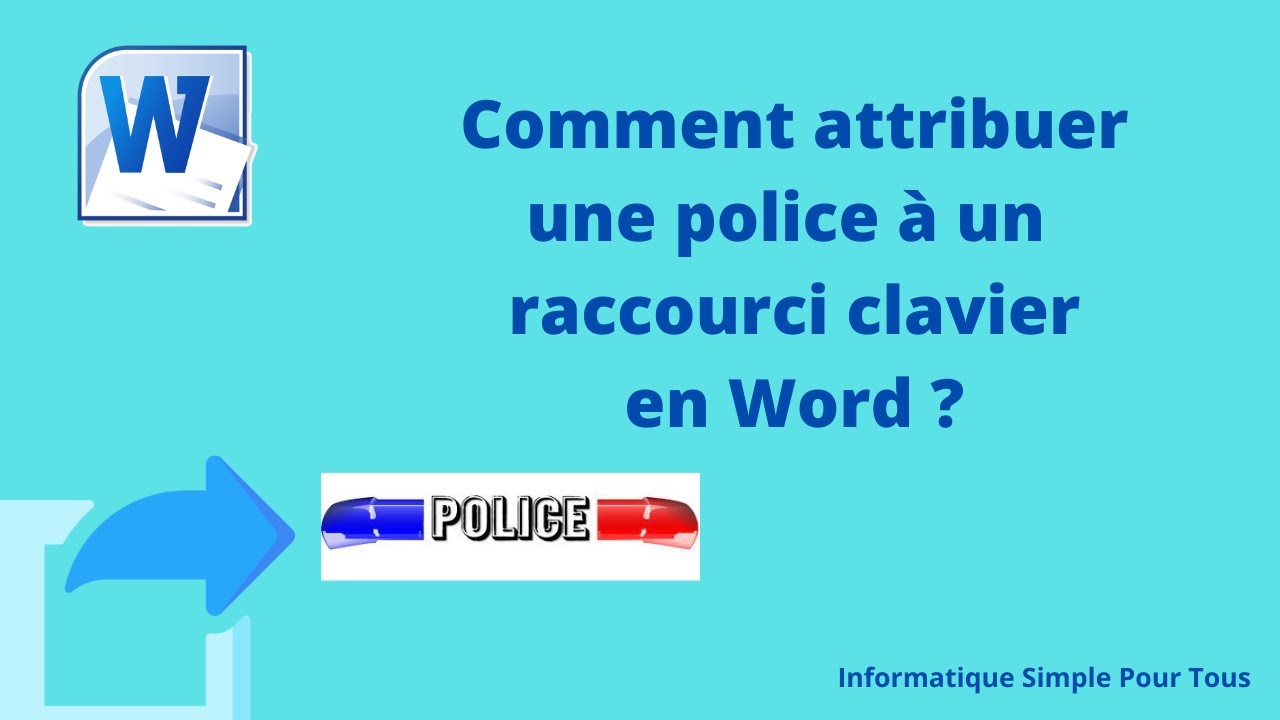 Comment attribuer une police à un raccourci clavier en Word ? - YouTube