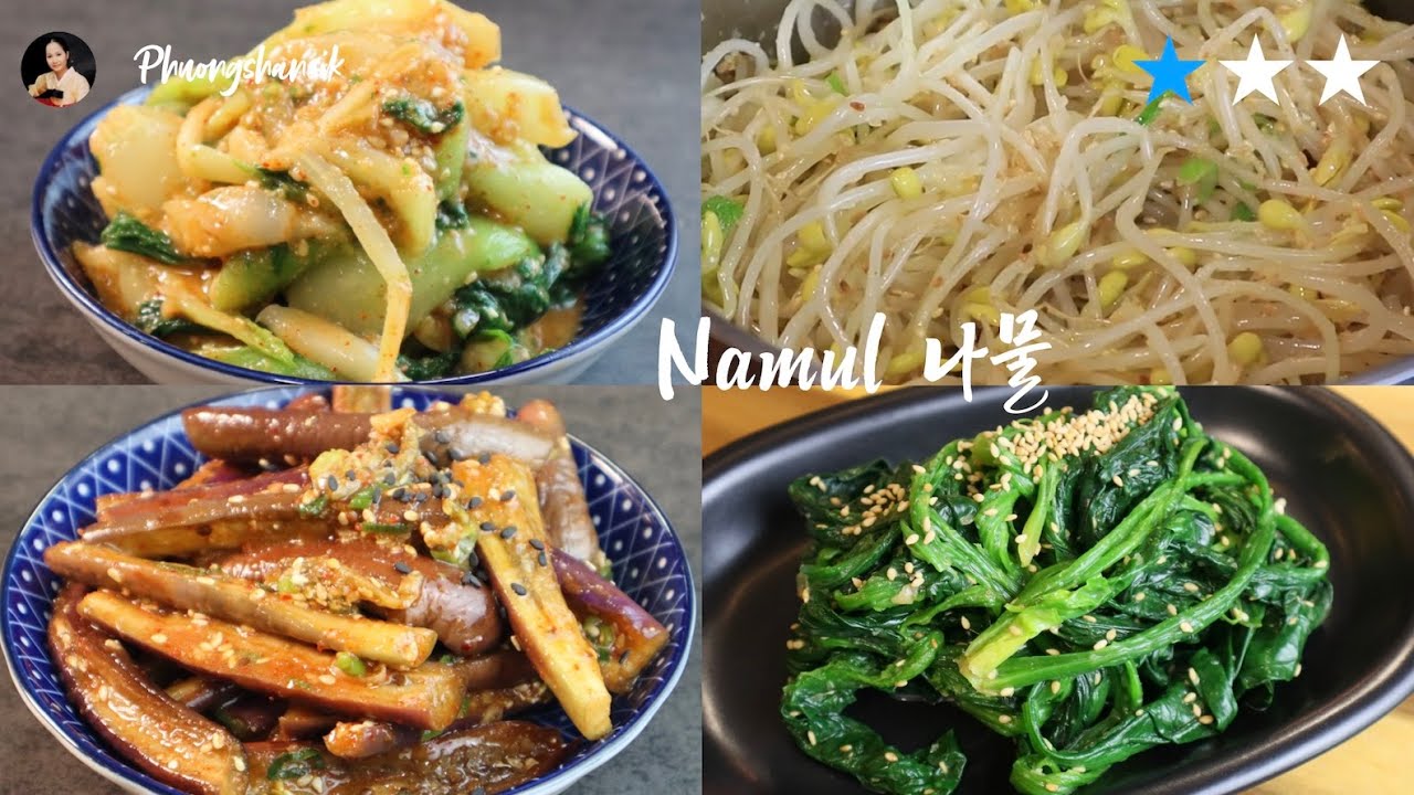 Koreanische Namul – 4 schnelle Rezepte für gesunde Gemüsebeilagen-#020 ...